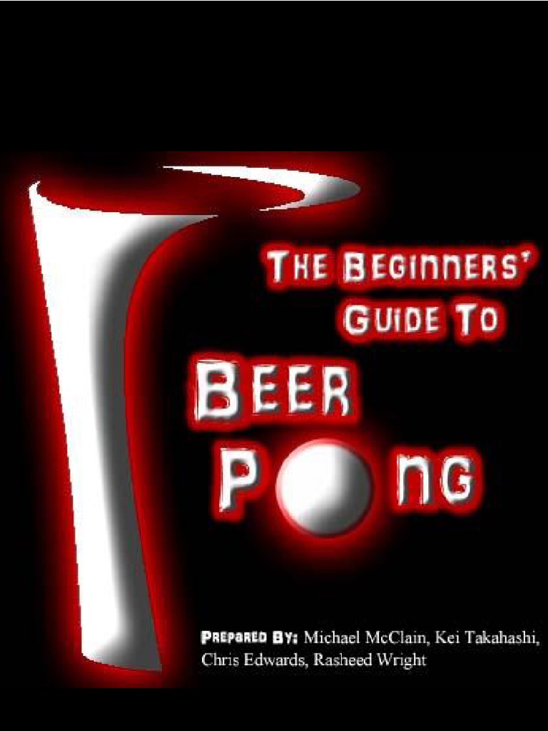 Beer Pong Manual Final | PDF | Tournament | Beer