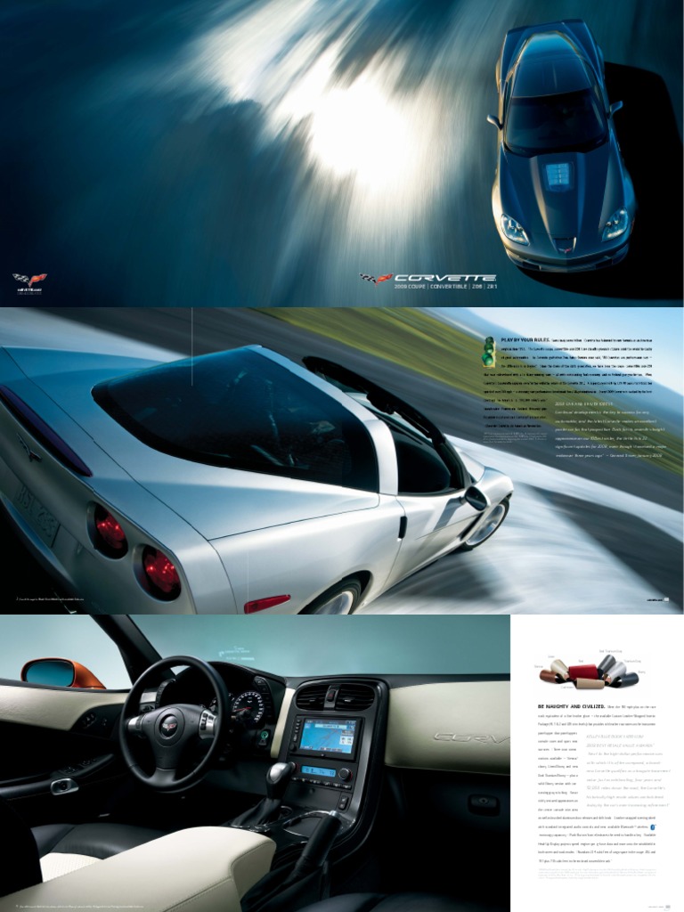 2009 Chevrolet Corvette Brochure | PDF | Vehicle Technology ...
