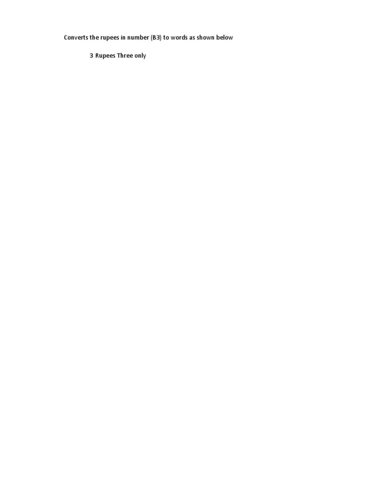 Convert Rupees to Words Tool | PDF | Economy Of India | Economy Of Asia