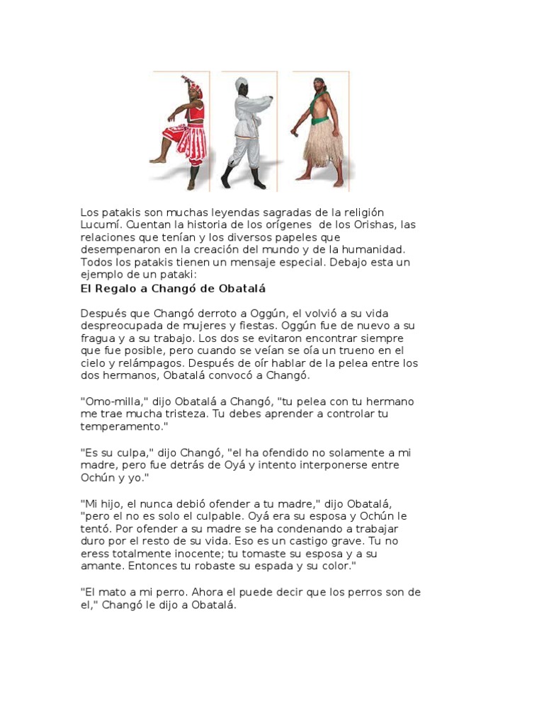 El Regalo de Obatalá a Changó | PDF