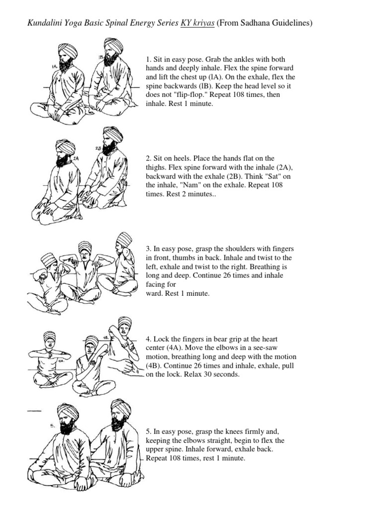 KY Kriya Basic Spinal Energy Series | PDF | Anatomical Terms Of Motion ...