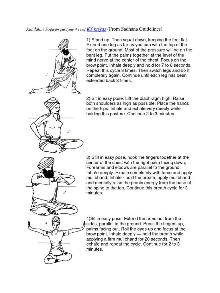 Kundalini Yoga Kriyas for Self-Purification | PDF