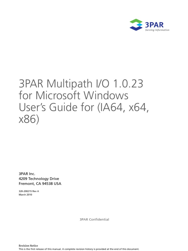 3PAR Multipath Windows Userguide | PDF | Command Line Interface ...