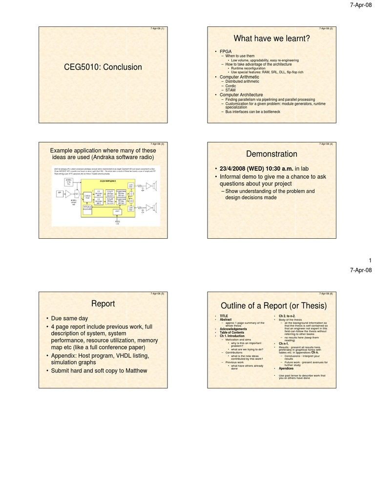 FPGA and Computer Architecture Insights | PDF