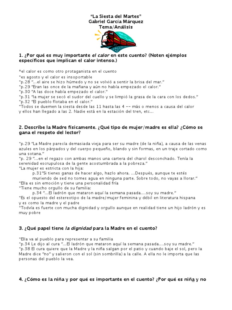 La Siesta Del Martes Analisis | Descargar gratis PDF | Pobreza ...