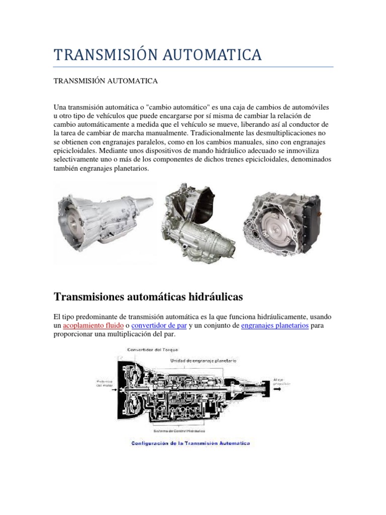 manual transmisión automática