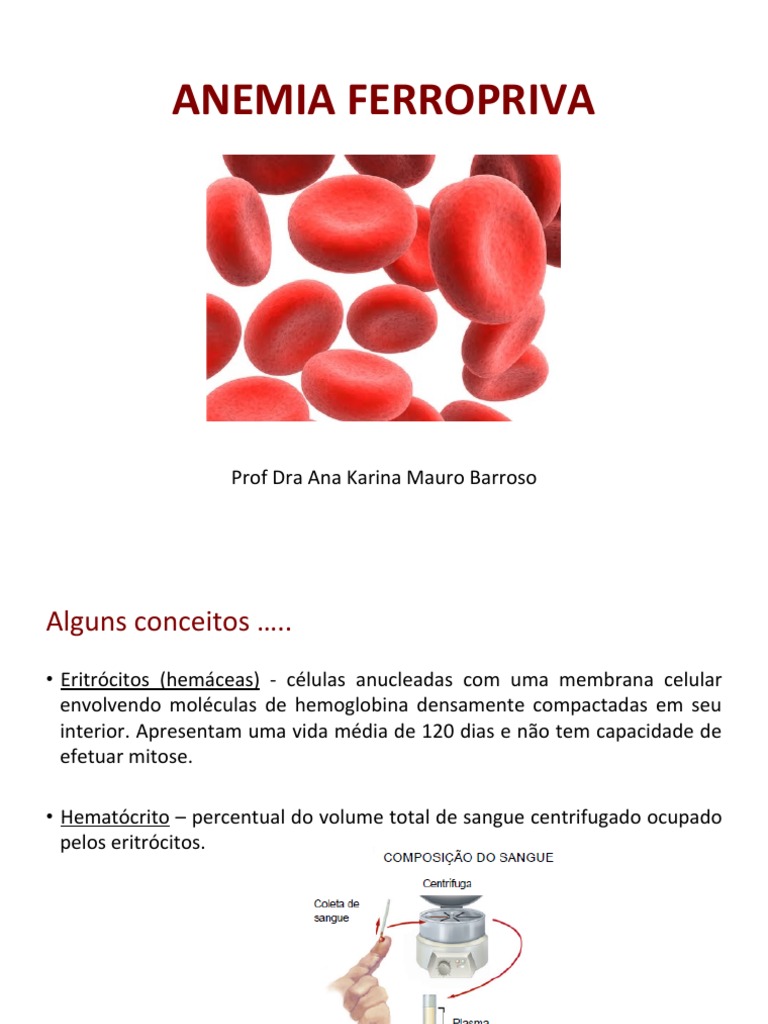 Anemia Ferropriva | Hemácia | Ferro
