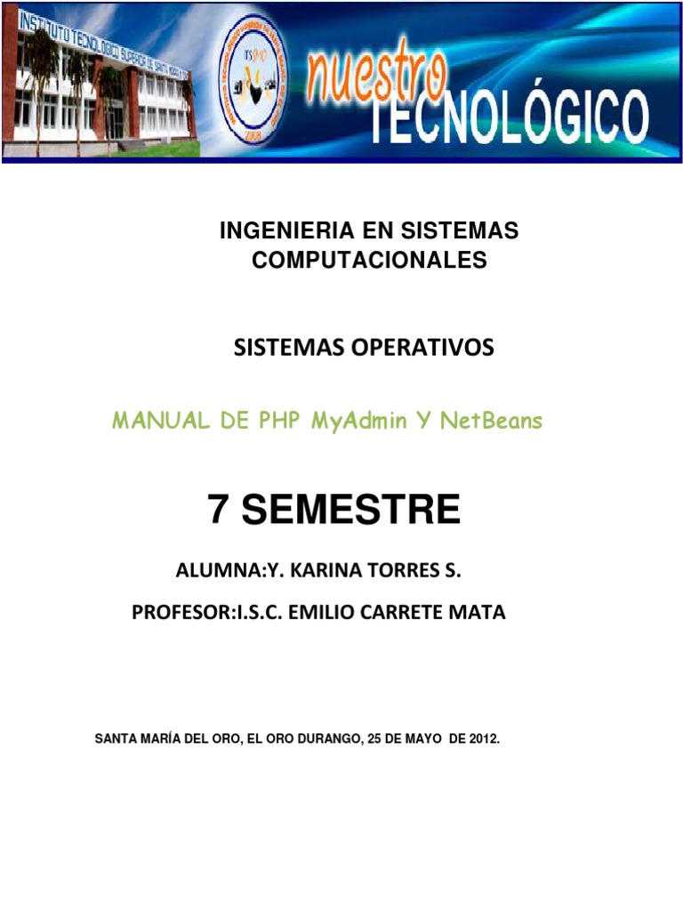 Manual Netbeans y PHP | PDF | Tabla (base de datos) | Bases de datos