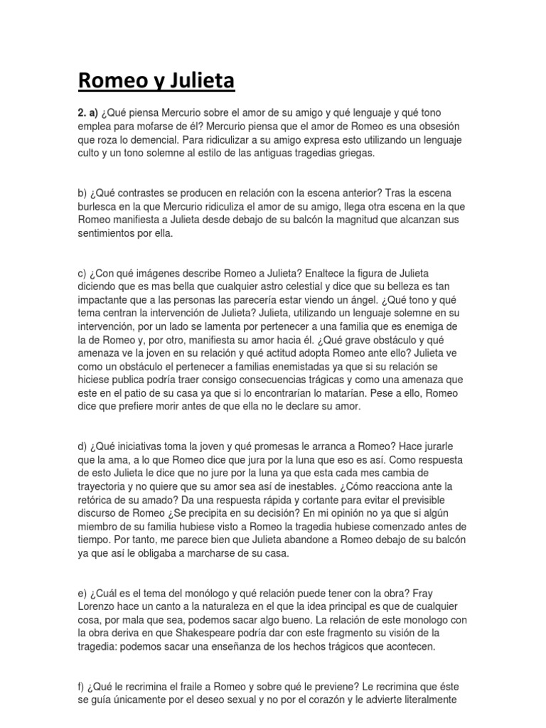 Romeo y Julieta | Descargar gratis PDF | Romeo y Julieta | William Shakespeare