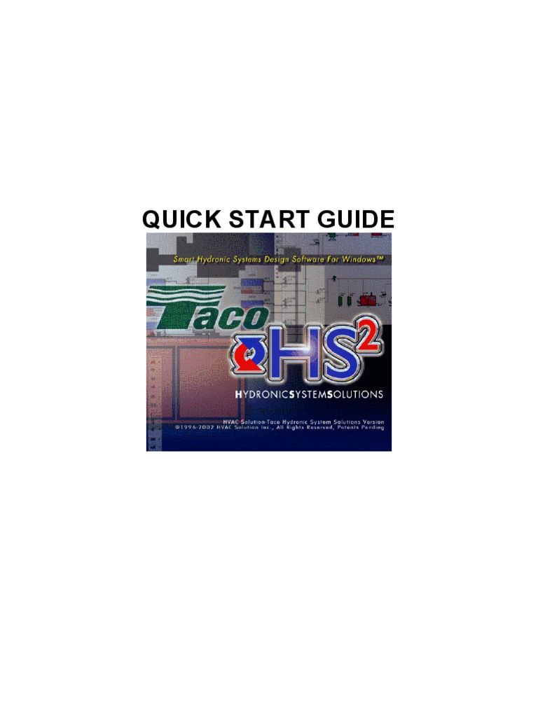 Taco HS2 Quick Start Guide | PDF | Air Conditioning | Radiator