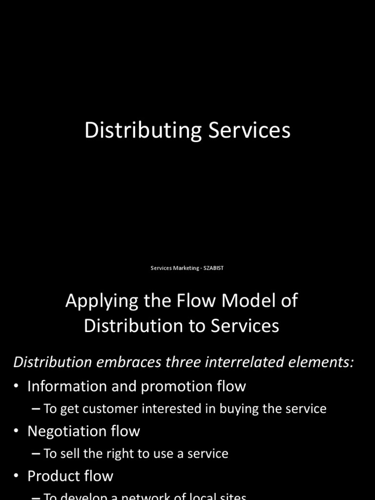 Service Distribution Strategies Explained | PDF | Franchising | Competition