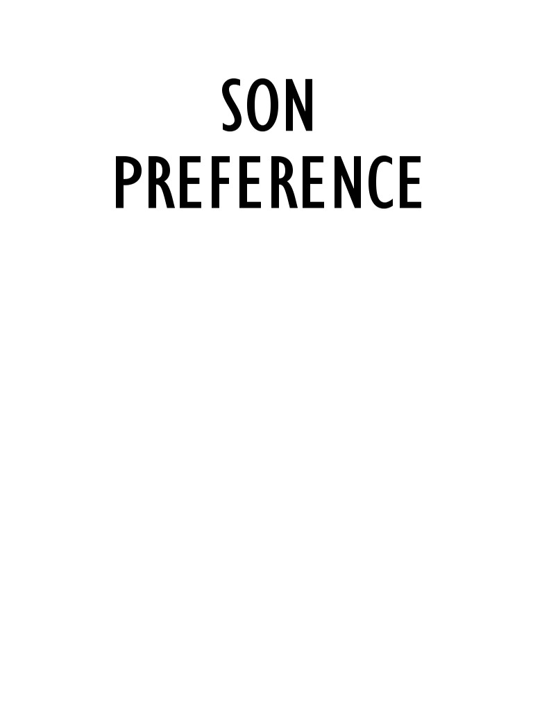 Son Preference | PDF