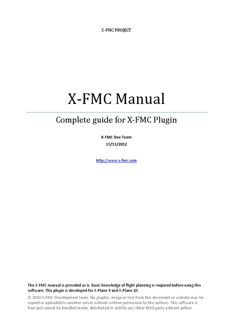 X-FMC Manual EN 1 | PDF | Takeoff | Aviation