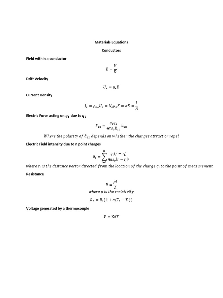 Electrical and Electronic Materials Guide | PDF | Dielectric ...