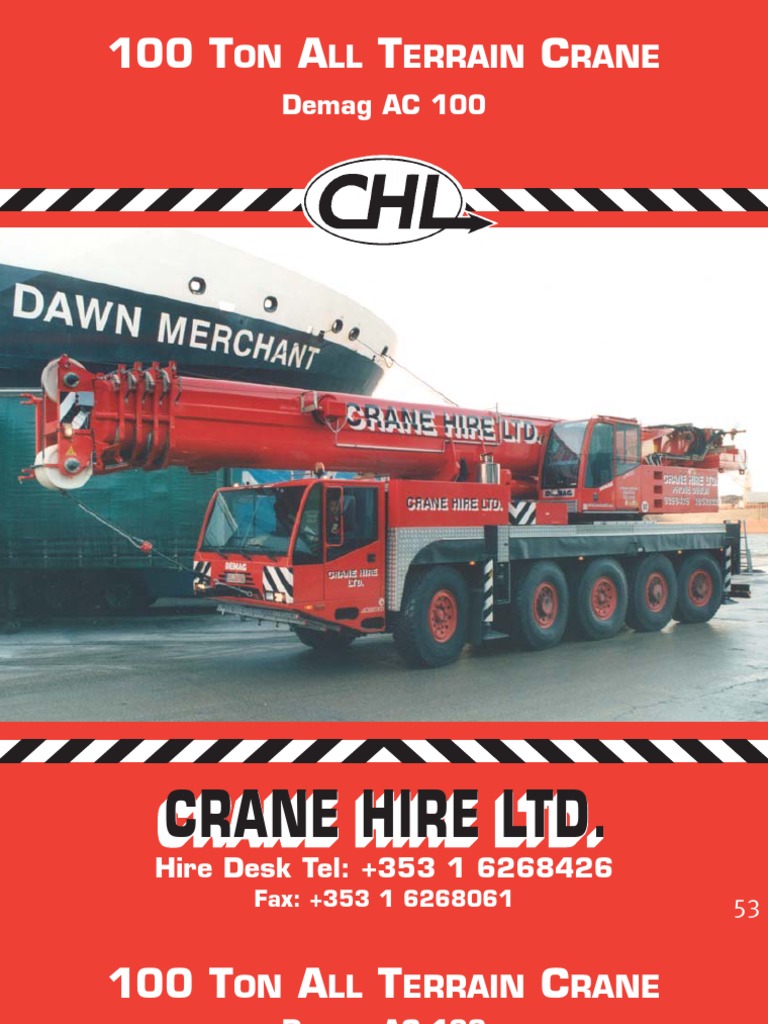 100 Ton Demag AC 100 | PDF | Crane (Machine) | Construction Equipment