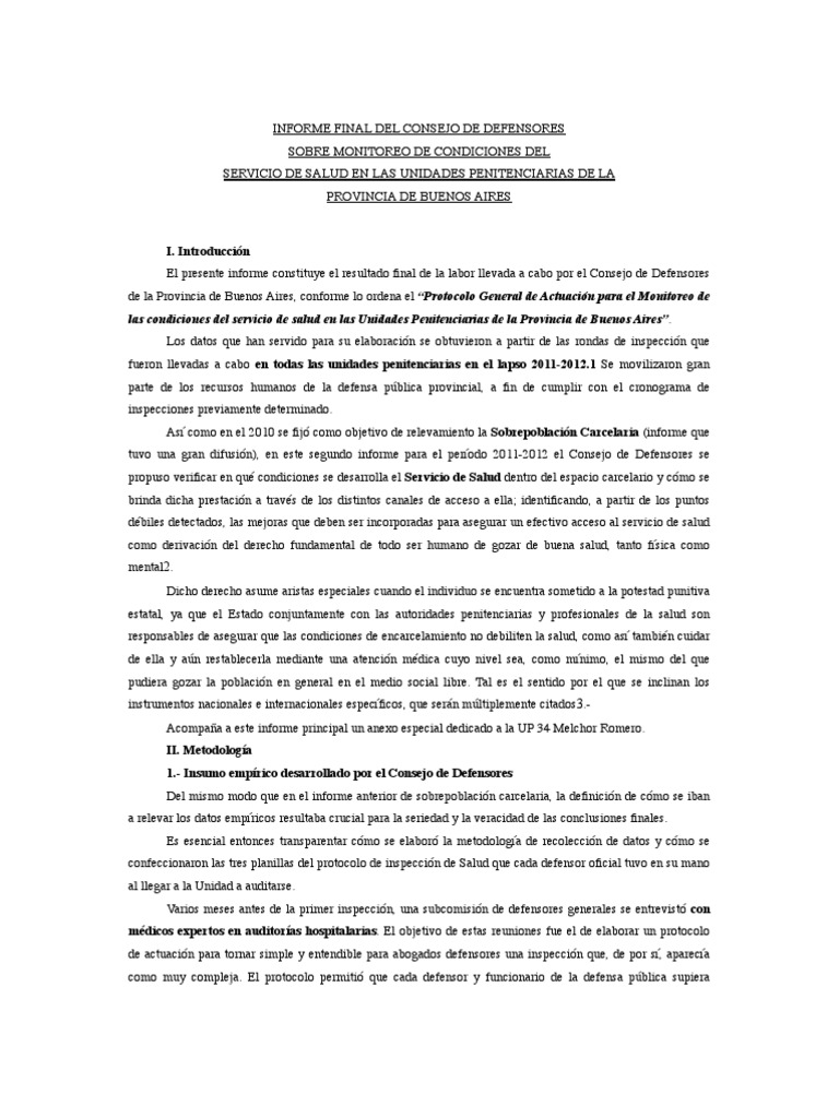 Informe Final Con Membrete | PDF | Enfermería | Hospital