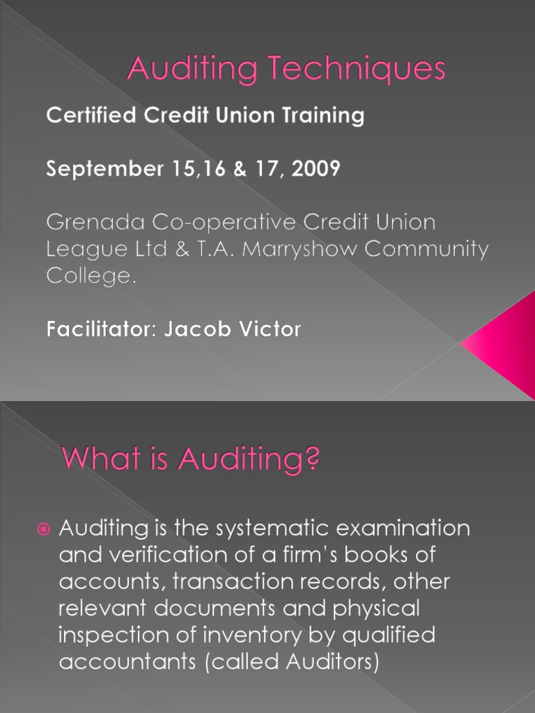 Auditing Techniques | Audit | Financial Audit