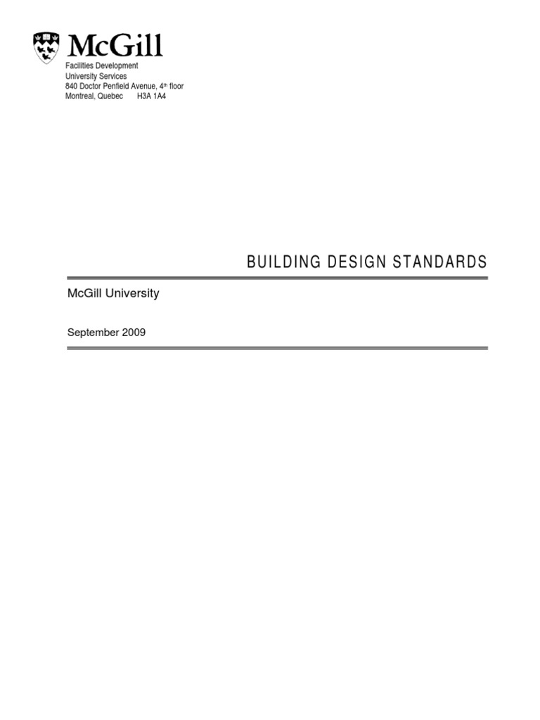 Design Standards | PDF | Specification (Technical Standard) | Architect