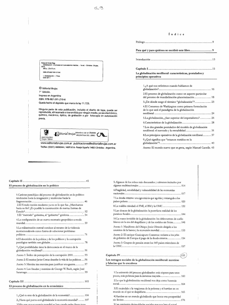 Ander-Egg Ezequiel - Globalizacion - Cap.3 y 4 | PDF | República Democrática del Congo ...