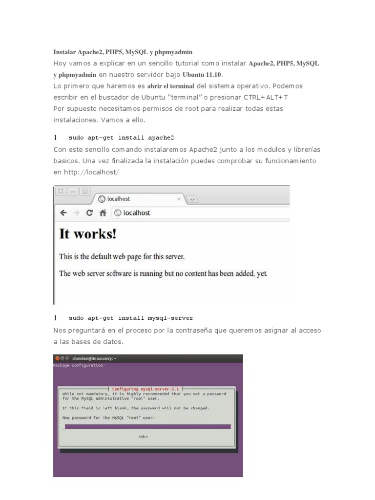 Instalar Mysql, Posgresql y Oracle en Linux | PDF | Servidor HTTP Apache | Postgre Sql