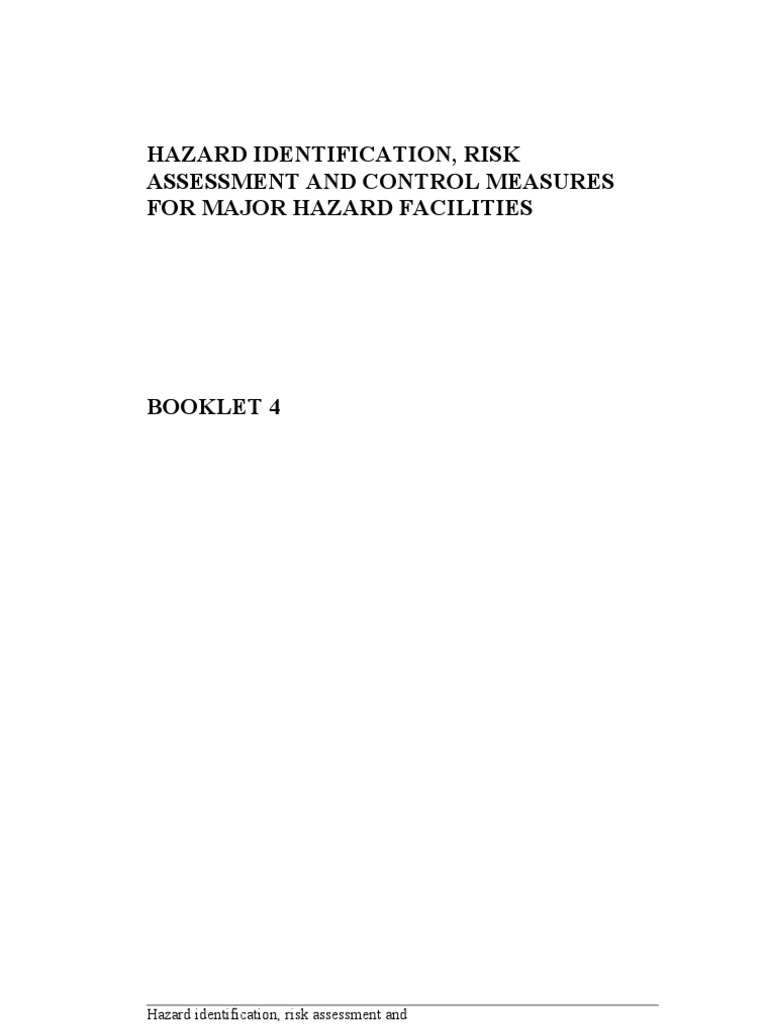 Hazard Identification Risk Assessment and Control Measures For MHF ...