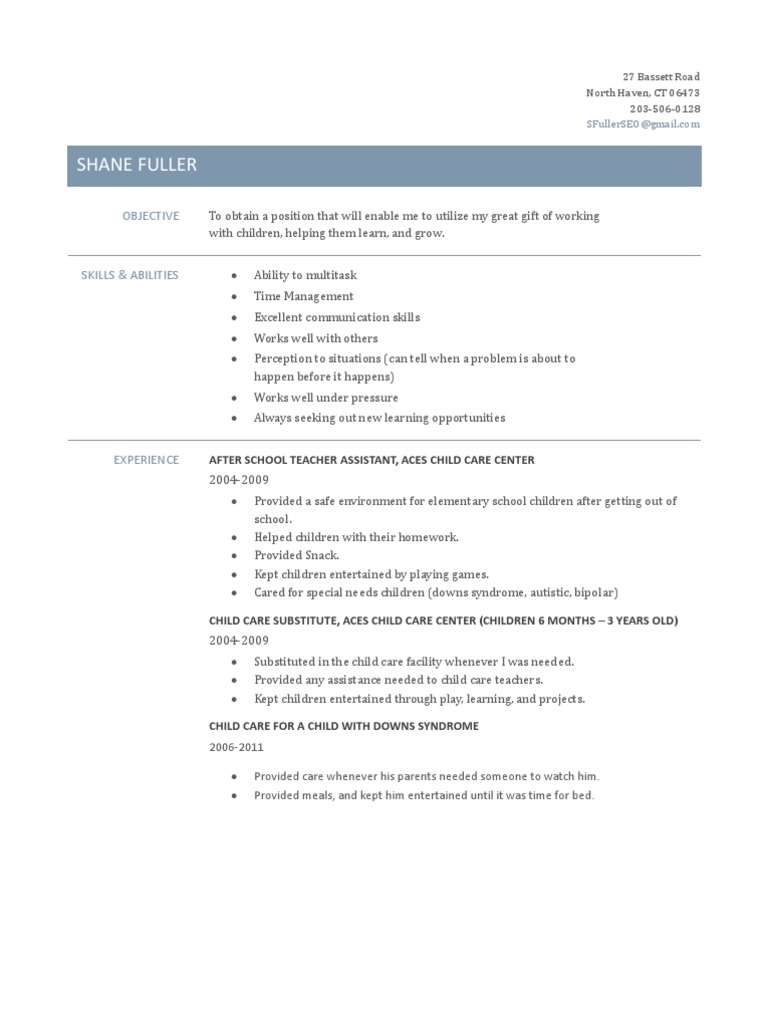 Shane Resume | PDF