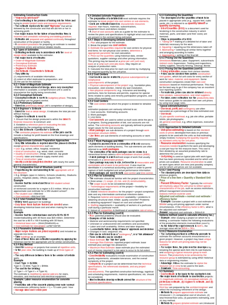 Quantity Takeoff Quantity Surveying: Price of A Line Item Quantity X ...
