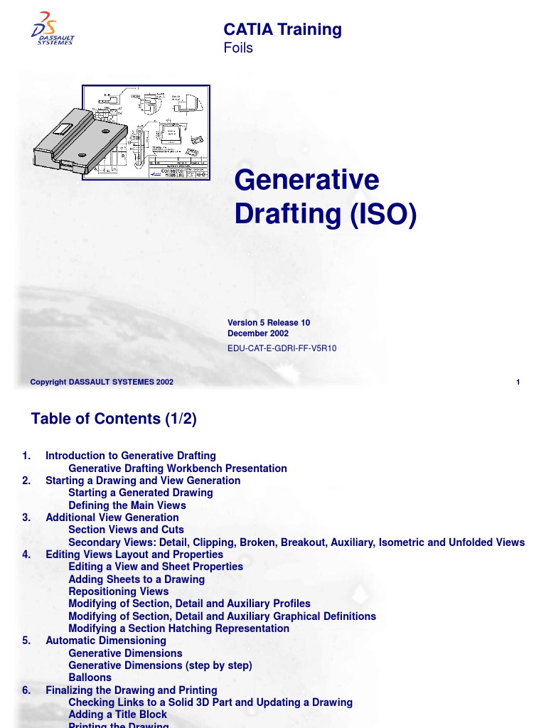 5 Generative Drafting | PDF | Technical Drawing | Computing