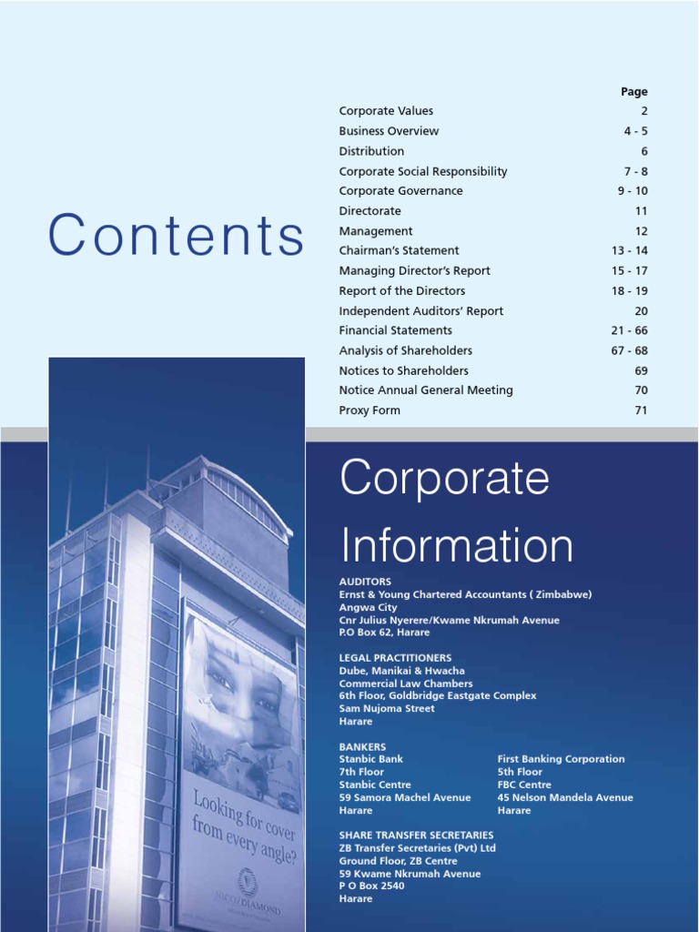 2012 Annual Report Annual Pdf Board Of Directors Dividend