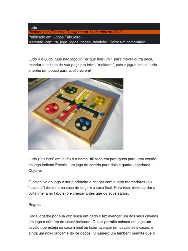 Ludo Regras Do Jogo | Jogos de tabuleiro | Jogos | Avaliação gratuita ...