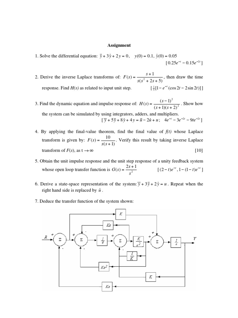 Assignment | PDF | Control Theory | Teaching Mathematics