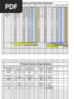 Commercial Electrical Load Calculation Worksheet Excel | PDF ...