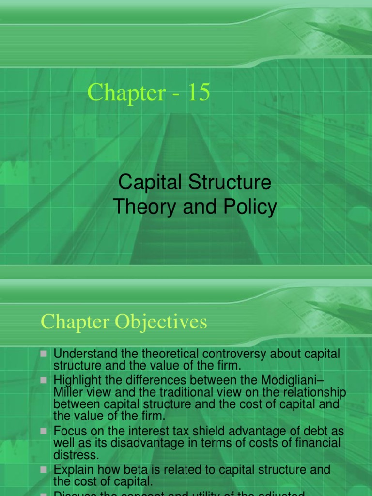 Chapter - 15: Capital Structure Theory and Policy | PDF | Capital ...