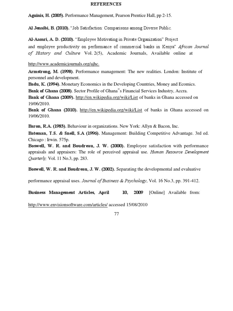 Senkinesh Draft Reference | PDF | Performance Appraisal | Motivation