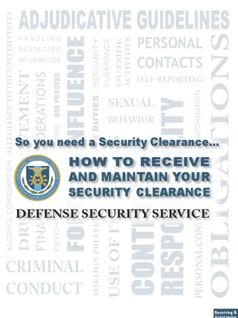Security Clearance | PDF | Security Clearance | Classified Information