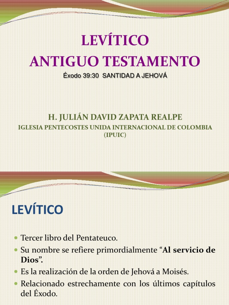 LEVÍTICO | PDF | Libro de levítico | Expiación en el cristianismo