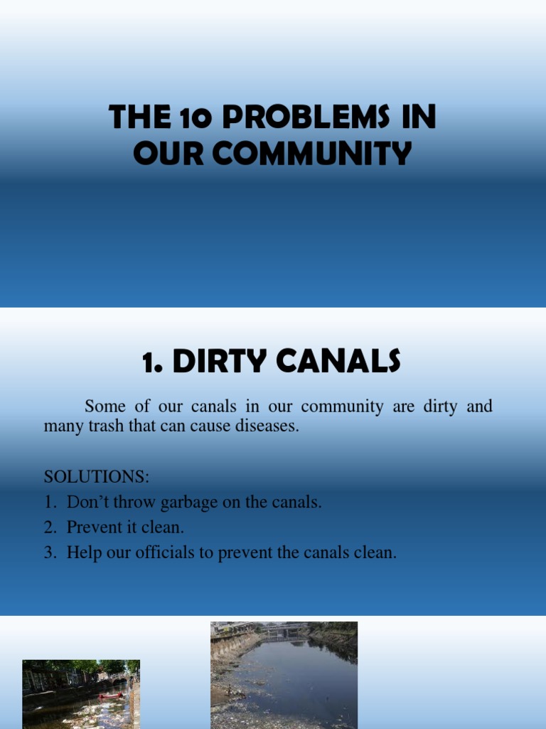 The 10 Problems in Our Community | Recycling | Waste