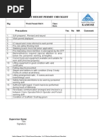 Daily Stacker Inspection Checklist | PDF | Technology & Engineering