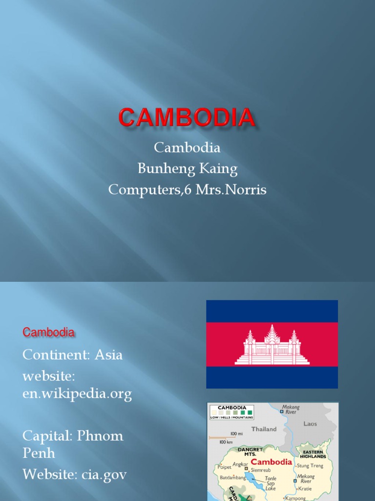 Cambodia: Geography and Key Facts | PDF | Travel | Foreign Language Studies