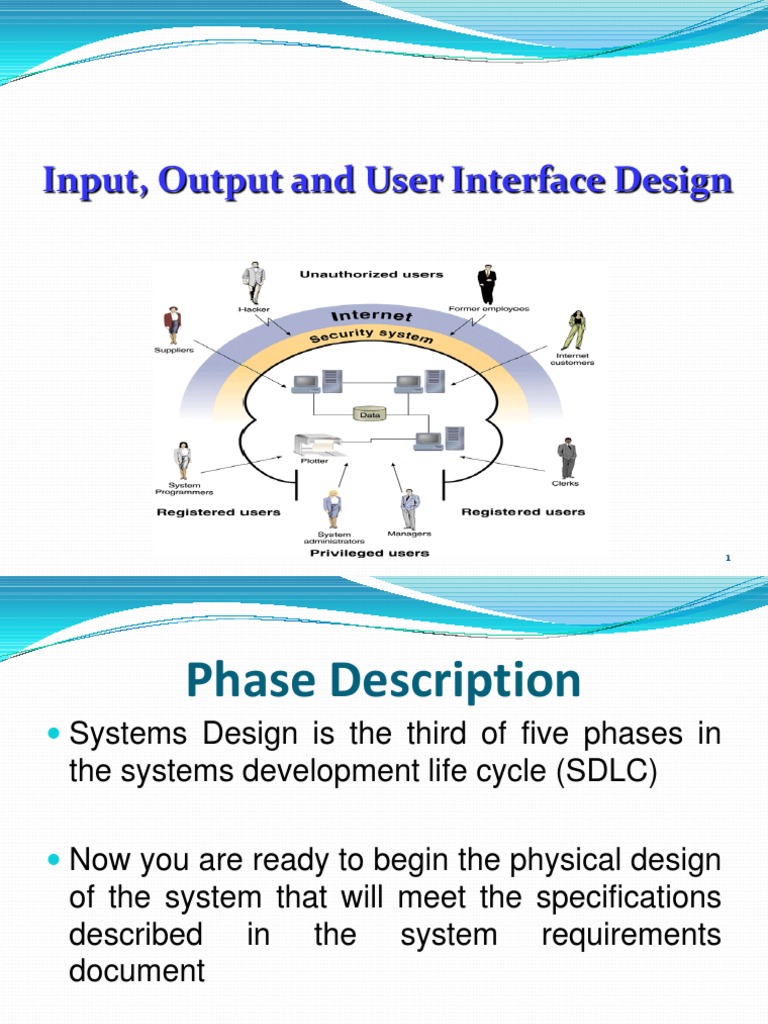 Sad Lec1617 And 18 Input And Output Pdf Graphical User Interfaces User Interface Design