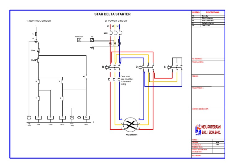 Star Delta Starter | PDF | Electrical Components | Electrical Engineering