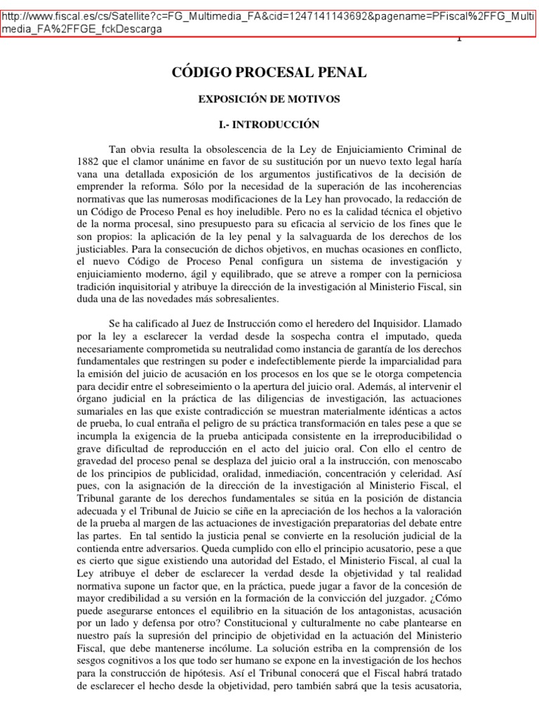 Es Anteproy CPP PDF | PDF