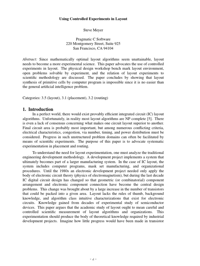 Control Experiments | PDF | Experiment | Algorithms