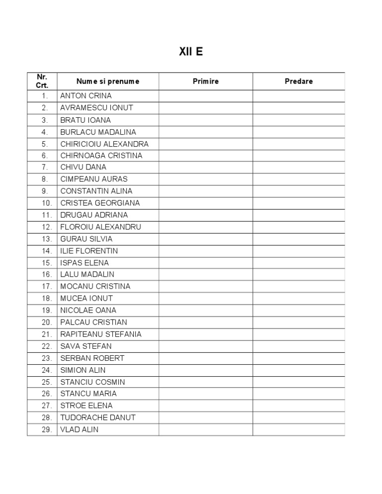 Tabel Nominal Xii e | PDF