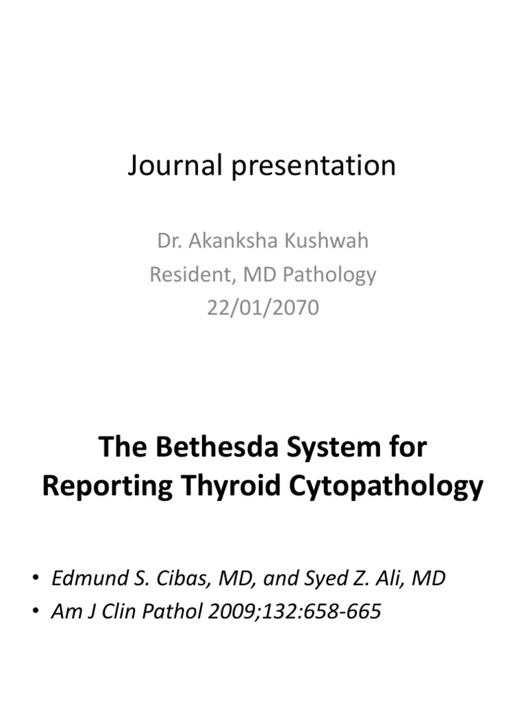 Bethesda System For Thyroid | PDF | Pathology | Diseases And Disorders