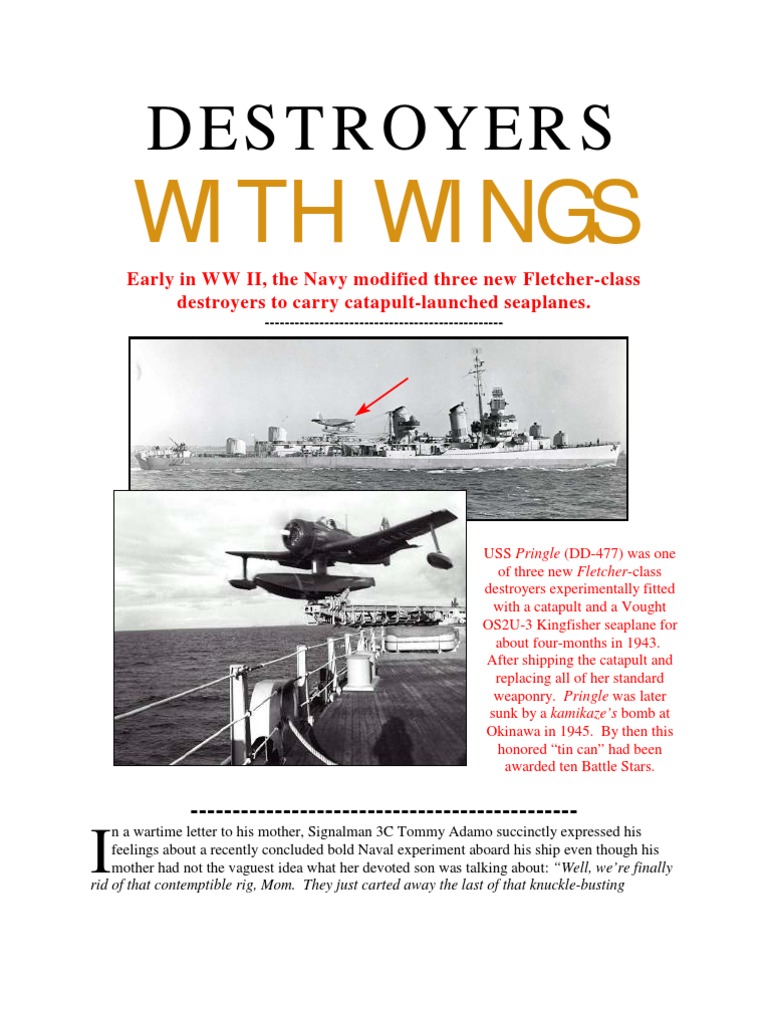 Destroyers With Wings PDF | PDF | Destroyer | Aircraft Carrier