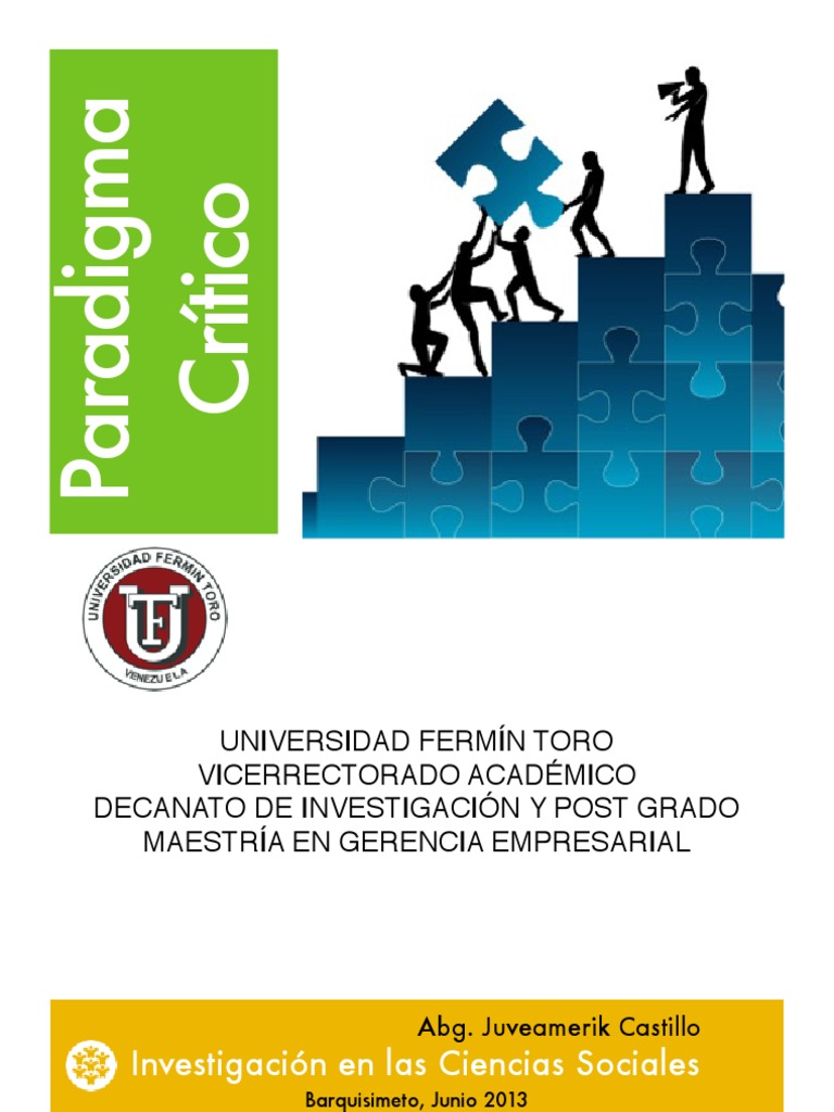 Definición del Paradigma Crítico | PDF | La teoría crítica | Paradigma