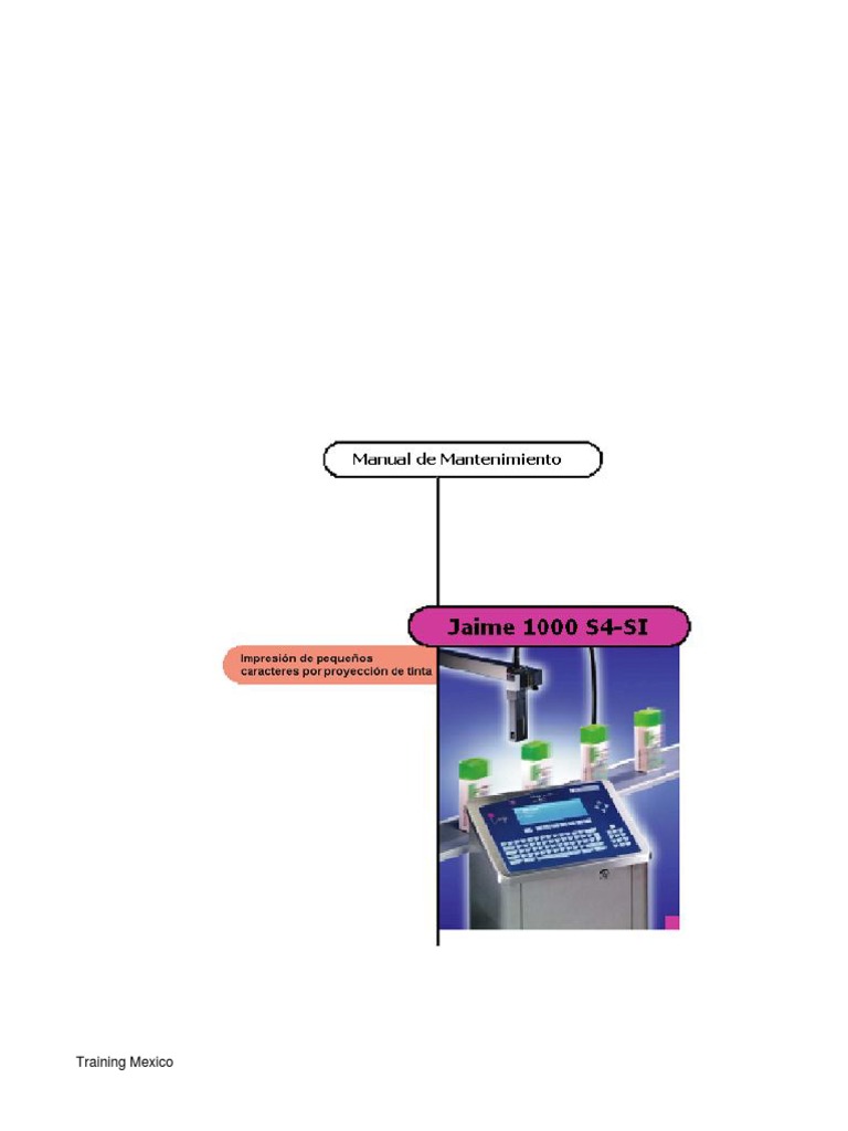 Manual s8 Imaje | PDF | Impresora (Computación) | Tinta