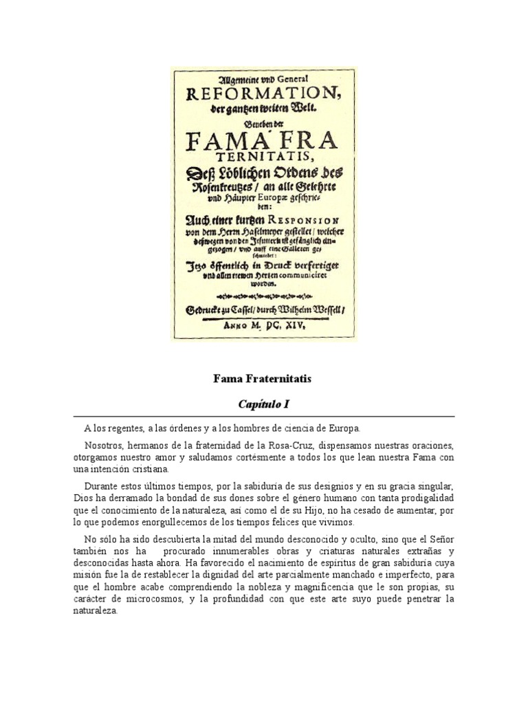 Fama Fraternitatis | PDF | Jesús | Amor