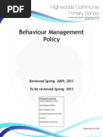 School Behaviour Management Guidance | PDF | Special Education | Teachers